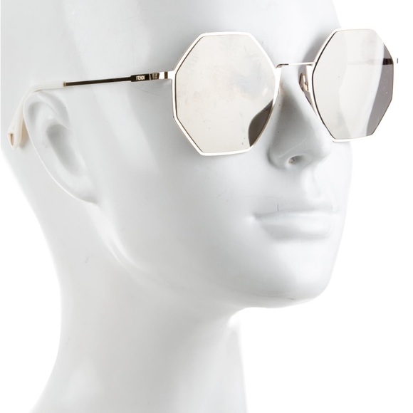 Fendi | Accessories | Fendi Geometric Sunglasses Frame Width 575 Height ...